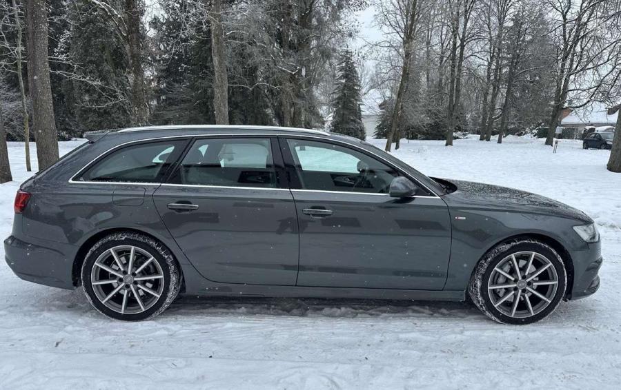 Grey Audi A6 2015 in Kaunas, with an engine capacity of 2.97 L and mileage of 312 thousand km for 13990 €, photo 6 on AUTOMOTO.COM.LV