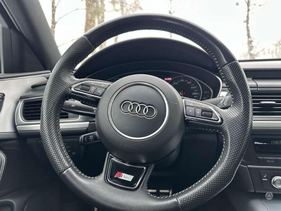 Grey Audi A6 2015 in Kaunas, with an engine capacity of 2.97 L and mileage of 312 thousand km for 13990 €, photo 23 on AUTOMOTO.COM.LV