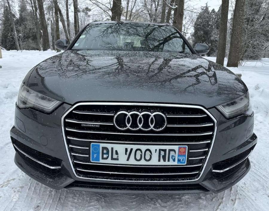 Grey Audi A6 2015 in Kaunas, with an engine capacity of 2.97 L and mileage of 312 thousand km for 13990 €, photo 25 on AUTOMOTO.COM.LV