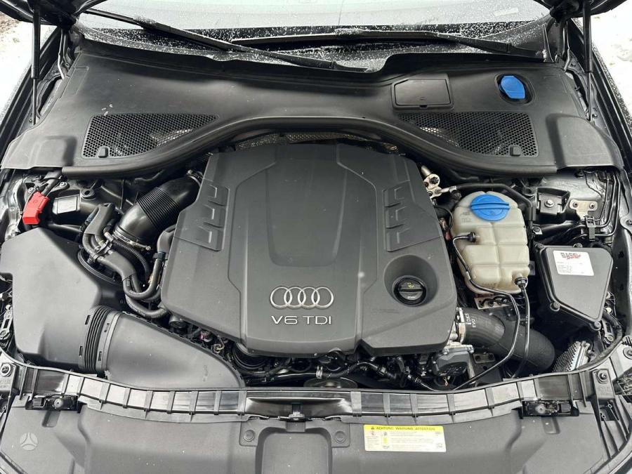 Grey Audi A6 2015 in Kaunas, with an engine capacity of 2.97 L and mileage of 312 thousand km for 13990 €, photo 36 on AUTOMOTO.COM.LV
