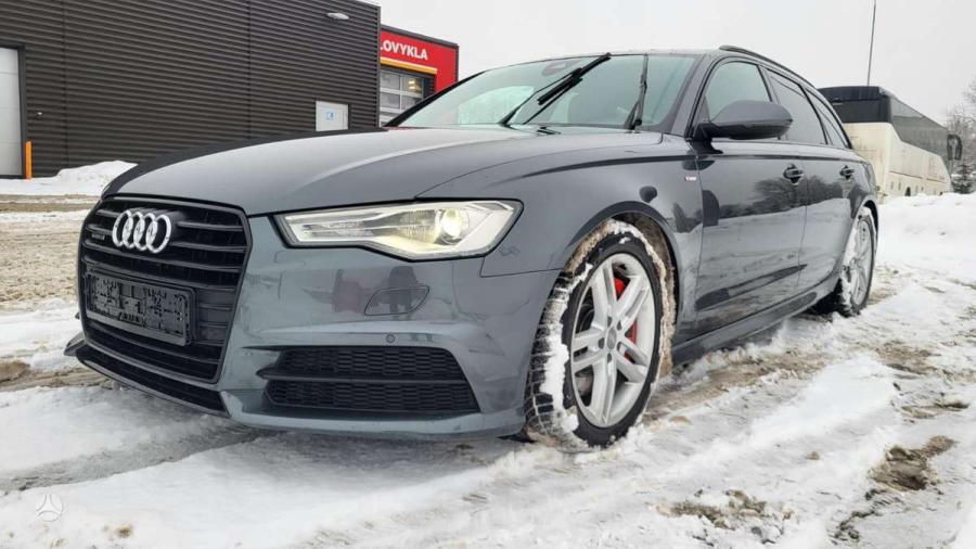 Grey Audi A6 2015 in Jonava, with an engine capacity of 2.97 L and mileage of 256 thousand km for 13800 €, photo 2 on AUTOMOTO.COM.LV