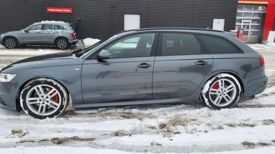 Grey Audi A6 2015 in Jonava, with an engine capacity of 2.97 L and mileage of 256 thousand km for 13800 €, photo 4 on AUTOMOTO.COM.LV