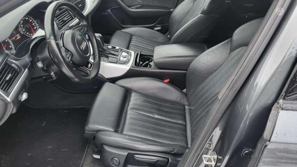 Grey Audi A6 2015 in Jonava, with an engine capacity of 2.97 L and mileage of 256 thousand km for 13799 €, photo 11 on AUTOMOTO.COM.LV