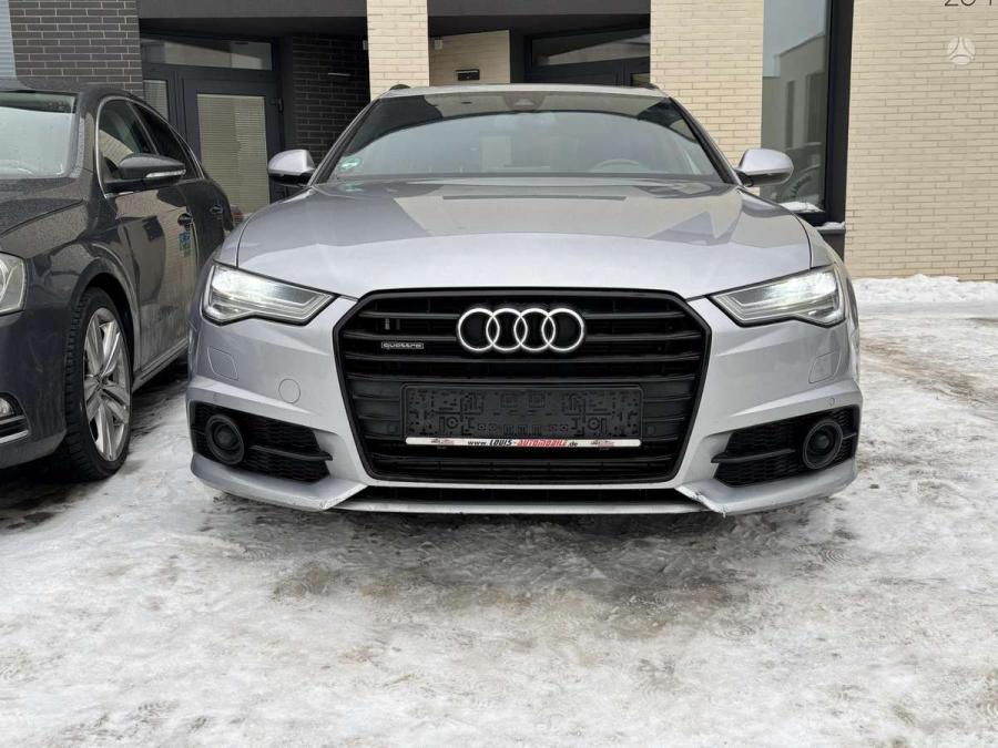 Grey Audi A6 2015 in Vilnius, with an engine capacity of 2.97 L and mileage of 210 thousand km for 10700 €, photo 2 on AUTOMOTO.COM.LV