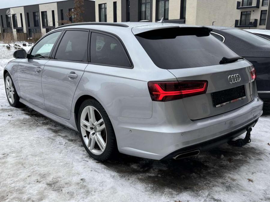 Grey Audi A6 2015 in Vilnius, with an engine capacity of 2.97 L and mileage of 210 thousand km for 10700 €, photo 4 on AUTOMOTO.COM.LV
