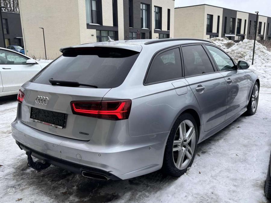 Grey Audi A6 2015 in Vilnius, with an engine capacity of 2.97 L and mileage of 210 thousand km for 10700 €, photo 5 on AUTOMOTO.COM.LV