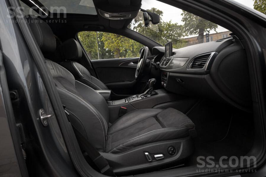 Grey Audi A6 2015 in Riga, with an engine capacity of 3.00 L and mileage of 0 thousand km for 13700 €, photo 10 on AUTOMOTO.COM.LV