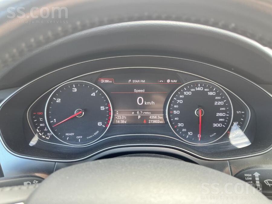 Pelēks Audi A6 2015 Rīga, ar dzinēja tilpumu 3.00 L un nobraukumu 285 tūkst. km par 11600 €, foto 9 vietnē AUTOMOTO.COM.LV