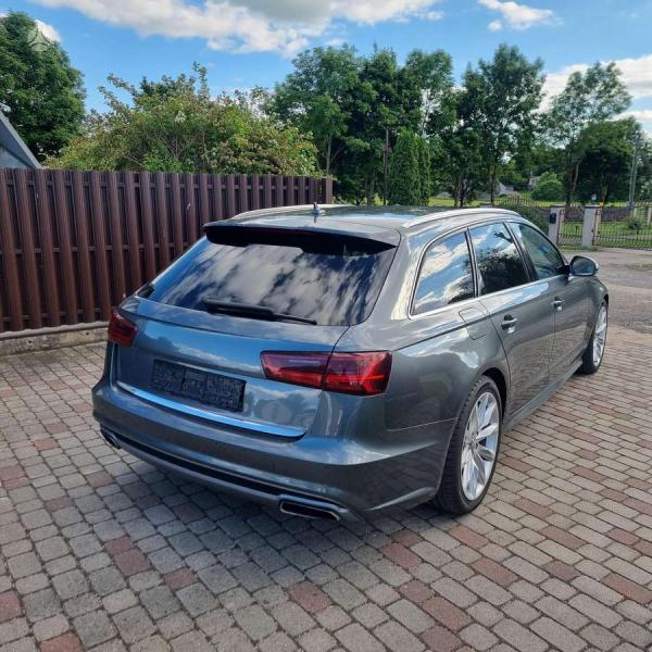 Grey Audi A6 2015 in Vilnius, with an engine capacity of 2.97 L and mileage of 266 thousand km for 14800 €, photo 4 on AUTOMOTO.COM.LV