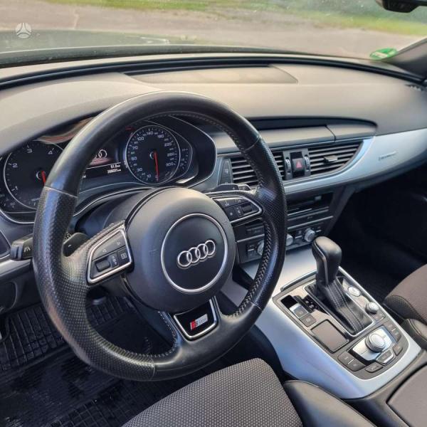 Grey Audi A6 2015 in Vilnius, with an engine capacity of 2.97 L and mileage of 266 thousand km for 14800 €, photo 8 on AUTOMOTO.COM.LV