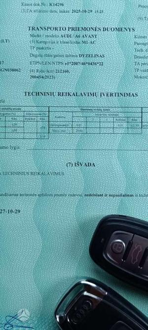 Серый Ауди А6 2015 в Друскининкай, объемом двигателя 2.97 л и пробегом 216 тыс. км за 14700 €, фото 26 на AUTOMOTO.COM.LV