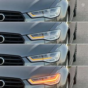 Grey Audi A6 2015 in Vilnius, with an engine capacity of 2.97 L and mileage of 215 thousand km for 18999 €, photo 4 on AUTOMOTO.COM.LV