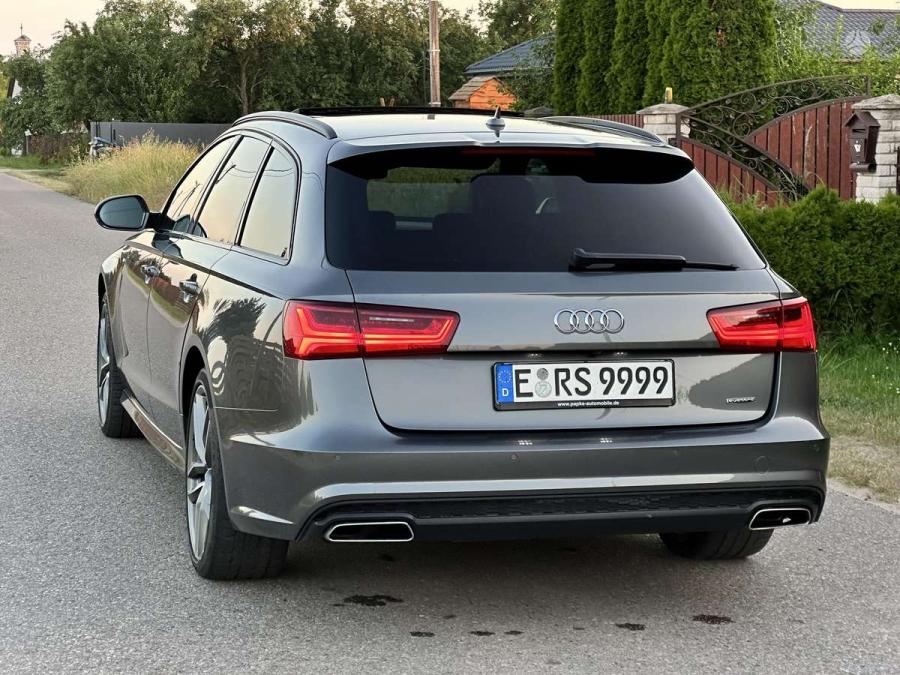 Grey Audi A6 2015 in Vilnius, with an engine capacity of 2.97 L and mileage of 215 thousand km for 18999 €, photo 8 on AUTOMOTO.COM.LV