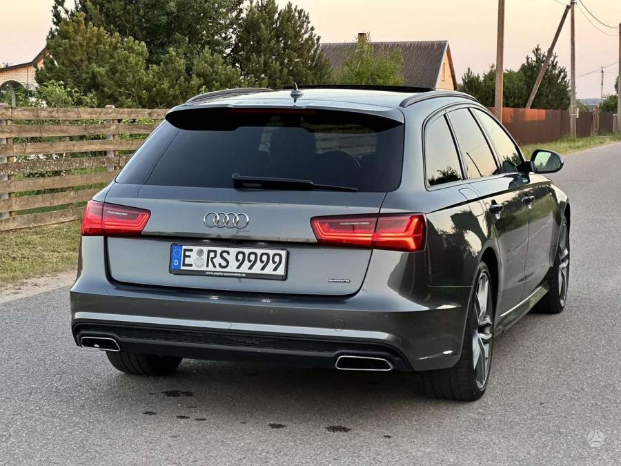 Grey Audi A6 2015 in Vilnius, with an engine capacity of 2.97 L and mileage of 215 thousand km for 18999 €, photo 15 on AUTOMOTO.COM.LV