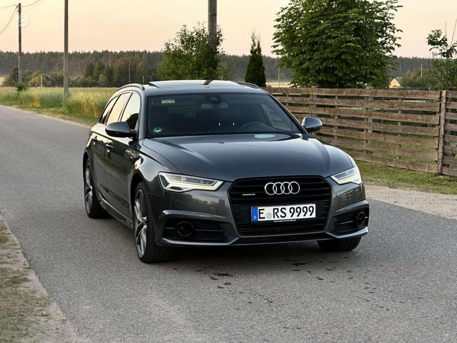 Grey Audi A6 2015 in Vilnius, with an engine capacity of 2.97 L and mileage of 215 thousand km for 18999 €, photo 17 on AUTOMOTO.COM.LV