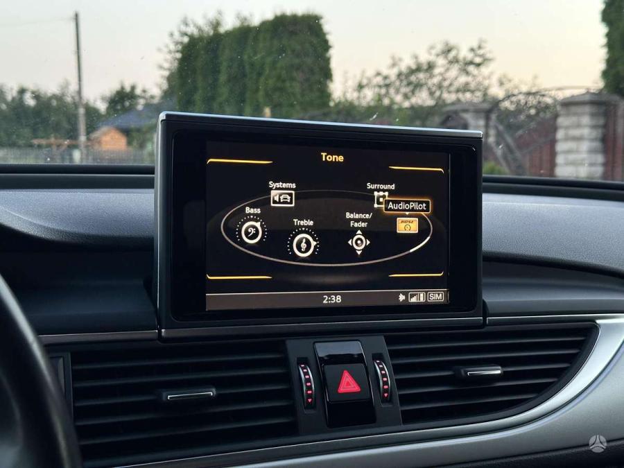 Grey Audi A6 2015 in Vilnius, with an engine capacity of 2.97 L and mileage of 215 thousand km for 18999 €, photo 51 on AUTOMOTO.COM.LV