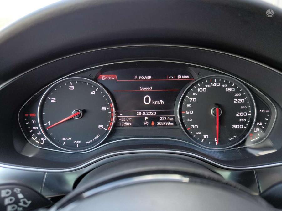 Pelēks Audi A6 2015 Viļņa, ar dzinēja tilpumu 1.97 L un nobraukumu 269 tūkst. km par 12500 €, foto 23 vietnē AUTOMOTO.COM.LV