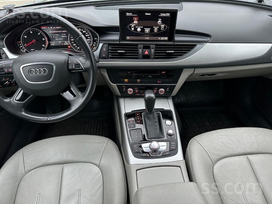 Grey Audi A6 2015 in Rezekne, with an engine capacity of 3.00 L and mileage of 262 thousand km for 13900 €, photo 9 on AUTOMOTO.COM.LV