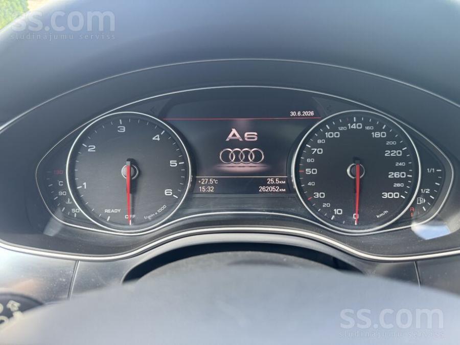 Grey Audi A6 2015 in Rezekne, with an engine capacity of 3.00 L and mileage of 262 thousand km for 13900 €, photo 28 on AUTOMOTO.COM.LV