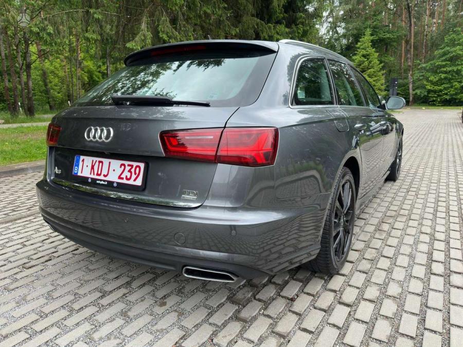 Grey Audi A6 2015 in Vilnius, with an engine capacity of 1.97 L and mileage of 271 thousand km for 12900 €, photo 11 on AUTOMOTO.COM.LV