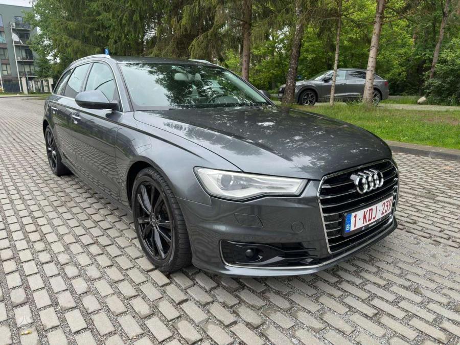 Grey Audi A6 2015 in Vilnius, with an engine capacity of 1.97 L and mileage of 271 thousand km for 12900 €, photo 12 on AUTOMOTO.COM.LV