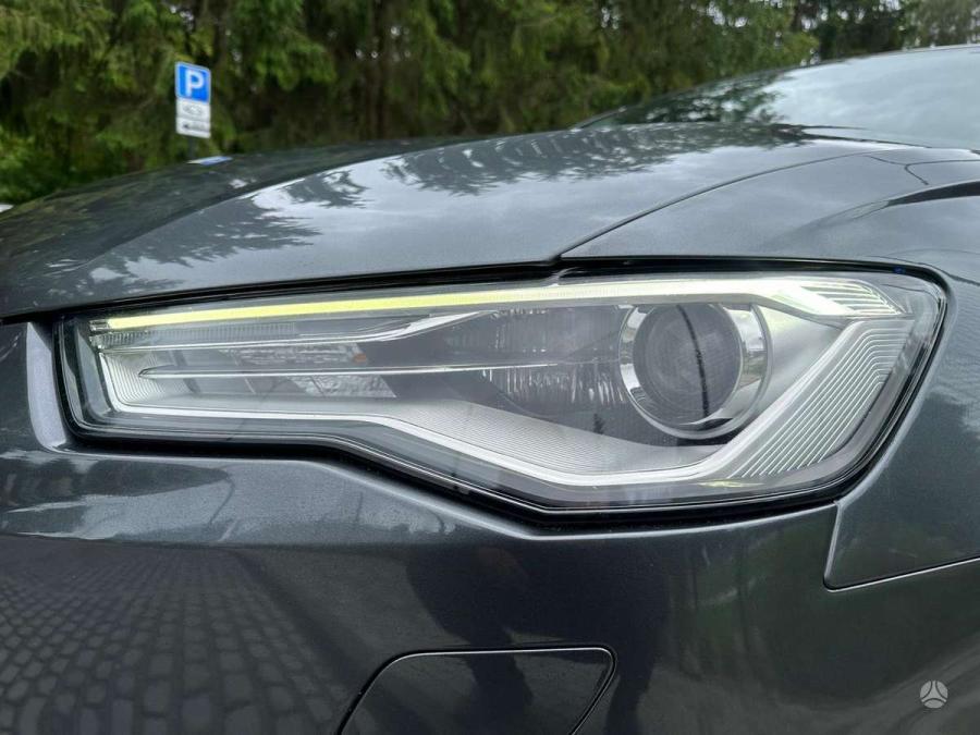 Grey Audi A6 2015 in Vilnius, with an engine capacity of 1.97 L and mileage of 271 thousand km for 12900 €, photo 16 on AUTOMOTO.COM.LV