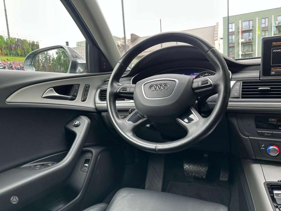 Grey Audi A6 2015 in Vilnius, with an engine capacity of 1.97 L and mileage of 271 thousand km for 12900 €, photo 20 on AUTOMOTO.COM.LV