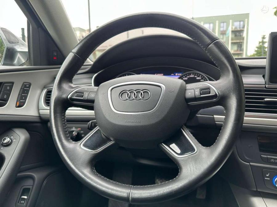 Grey Audi A6 2015 in Vilnius, with an engine capacity of 1.97 L and mileage of 271 thousand km for 12900 €, photo 21 on AUTOMOTO.COM.LV