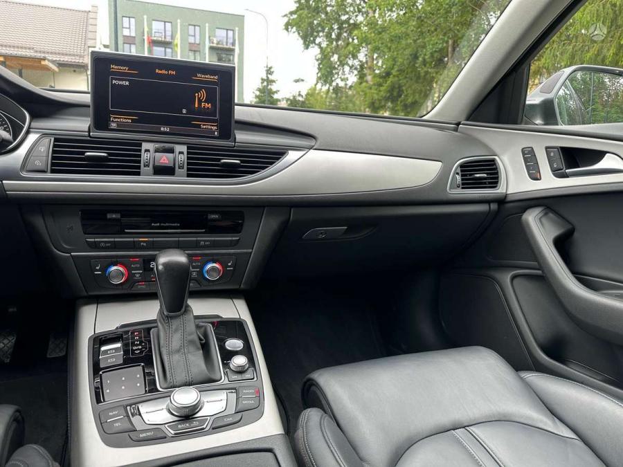 Grey Audi A6 2015 in Vilnius, with an engine capacity of 1.97 L and mileage of 271 thousand km for 12900 €, photo 23 on AUTOMOTO.COM.LV