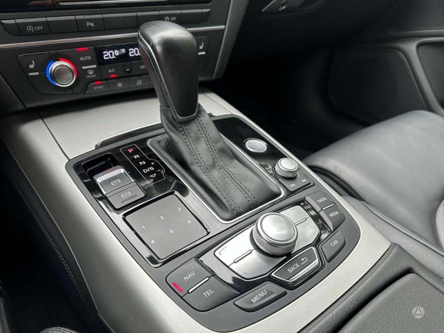 Grey Audi A6 2015 in Vilnius, with an engine capacity of 1.97 L and mileage of 271 thousand km for 12900 €, photo 26 on AUTOMOTO.COM.LV