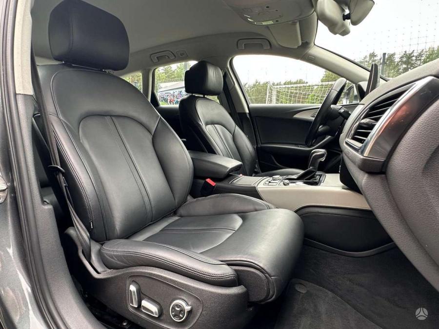 Grey Audi A6 2015 in Vilnius, with an engine capacity of 1.97 L and mileage of 271 thousand km for 12900 €, photo 29 on AUTOMOTO.COM.LV