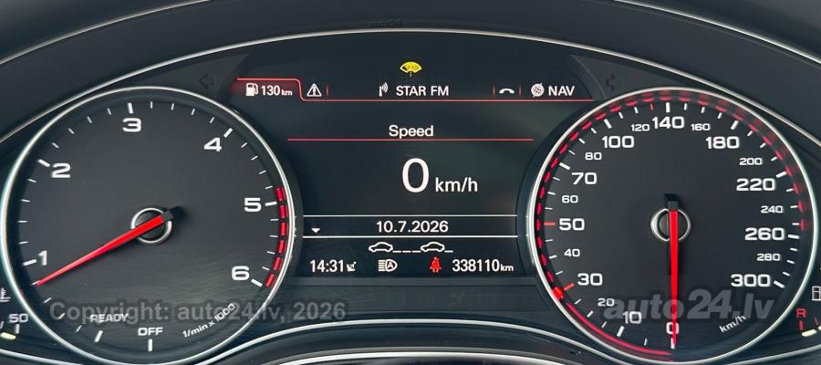 Grey Audi A6 2015 in Tartu, with an engine capacity of 3.00 L and mileage of 338 thousand km for 17950 €, photo 13 on AUTOMOTO.COM.LV