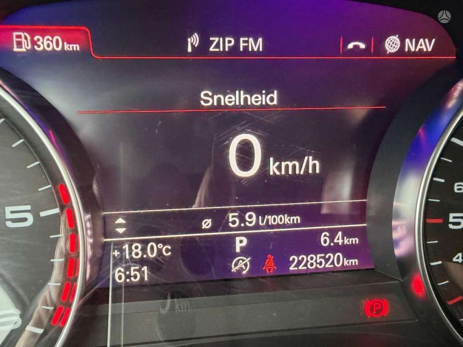 Grey Audi A6 2015 in Raseiniai, with an engine capacity of 1.97 L and mileage of 229 thousand km for 11300 €, photo 14 on AUTOMOTO.COM.LV