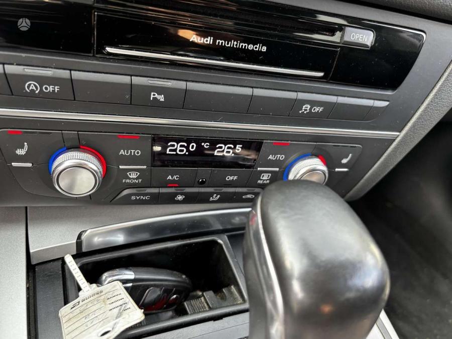 Серый Ауди А6 2015 в Утена, объемом двигателя 3.00 л и пробегом 130 тыс. км за 8000 €, фото 15 на AUTOMOTO.COM.LV
