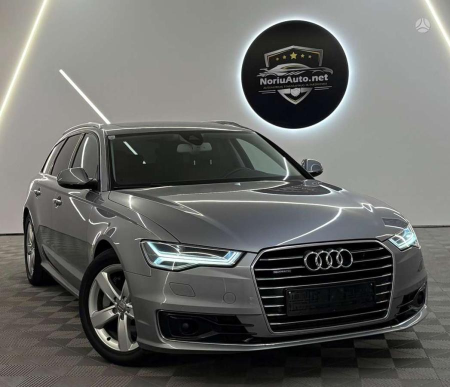 Grey Audi A6 2015 in Marijampole, with an engine capacity of 2.97 L and mileage of 265 thousand km for 13999 €, photo 1 on AUTOMOTO.COM.LV