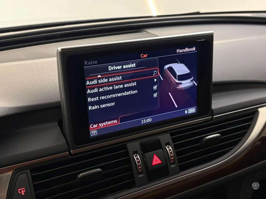 Grey Audi A6 2015 in Marijampole, with an engine capacity of 2.97 L and mileage of 265 thousand km for 13999 €, photo 5 on AUTOMOTO.COM.LV