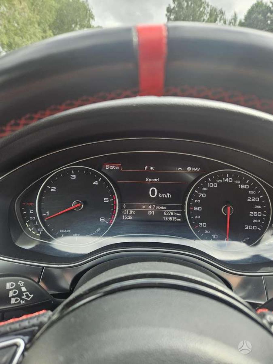 Grey Audi A6 2015 in Silale, with an engine capacity of 1.97 L and mileage of 180 thousand km for 10900 €, photo 7 on AUTOMOTO.COM.LV