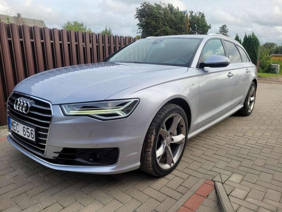Pelēks Audi A6 2015 Marijampole, ar dzinēja tilpumu 2.97 L un nobraukumu 221 tūkst. km par 12500 €, foto 1 vietnē AUTOMOTO.COM.LV
