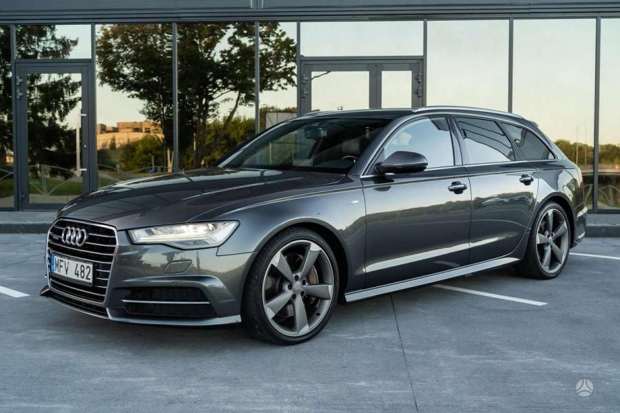 Grey Audi A6 2015 in Klaipeda, with an engine capacity of 2.97 L and mileage of 316 thousand km for 17100 €, photo 1 on AUTOMOTO.COM.LV
