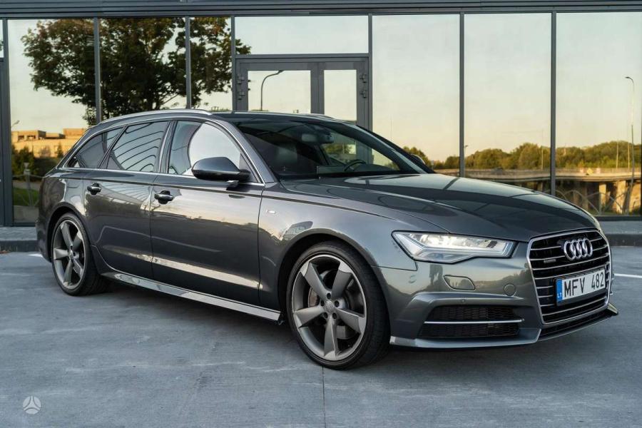 Grey Audi A6 2015 in Klaipeda, with an engine capacity of 2.97 L and mileage of 316 thousand km for 17100 €, photo 3 on AUTOMOTO.COM.LV