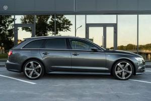 Grey Audi A6 2015 in Klaipeda, with an engine capacity of 2.97 L and mileage of 316 thousand km for 17100 €, photo 6 on AUTOMOTO.COM.LV