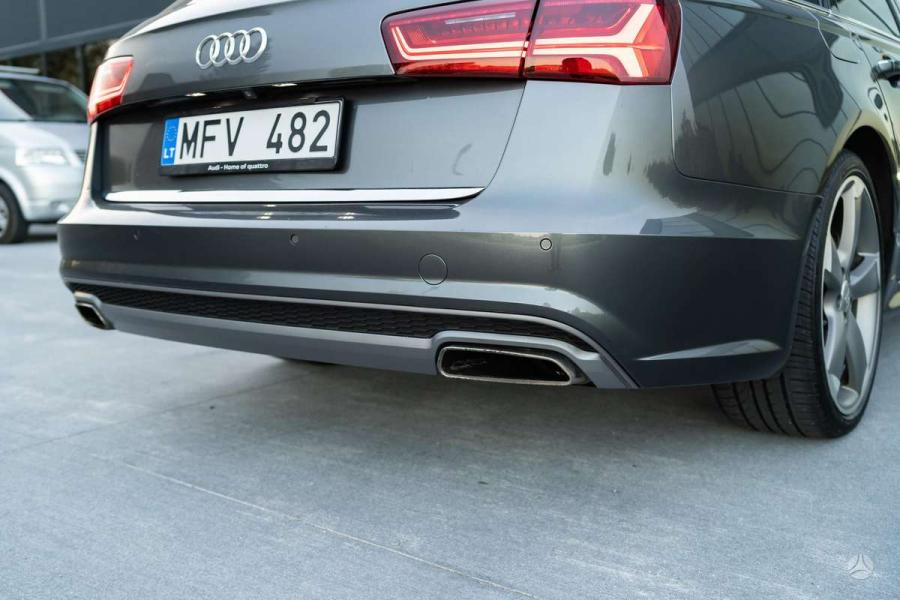 Grey Audi A6 2015 in Klaipeda, with an engine capacity of 2.97 L and mileage of 316 thousand km for 17100 €, photo 11 on AUTOMOTO.COM.LV