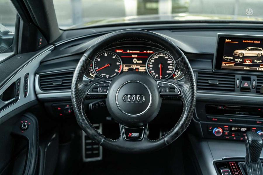 Grey Audi A6 2015 in Klaipeda, with an engine capacity of 2.97 L and mileage of 316 thousand km for 17100 €, photo 26 on AUTOMOTO.COM.LV