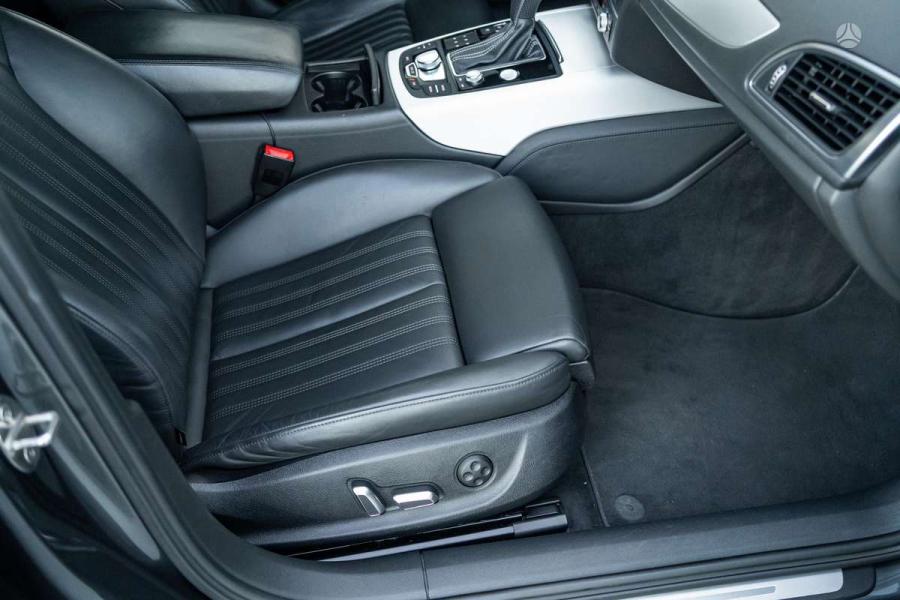Grey Audi A6 2015 in Klaipeda, with an engine capacity of 2.97 L and mileage of 316 thousand km for 17100 €, photo 38 on AUTOMOTO.COM.LV