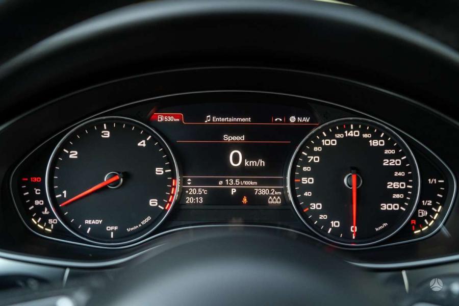 Grey Audi A6 2015 in Klaipeda, with an engine capacity of 2.97 L and mileage of 316 thousand km for 17100 €, photo 52 on AUTOMOTO.COM.LV