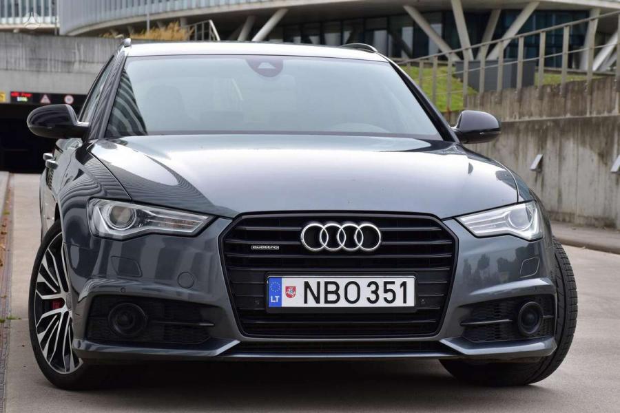 Pelēks Audi A6 2015 Viļņa, ar dzinēja tilpumu 2.97 L un nobraukumu 264 tūkst. km par 15500 €, foto 1 vietnē AUTOMOTO.COM.LV