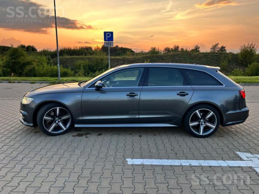 Grey Audi A6 2015 in Daugavpils, with an engine capacity of 2.00 L and mileage of 211 thousand km for 13500 €, photo 4 on AUTOMOTO.COM.LV