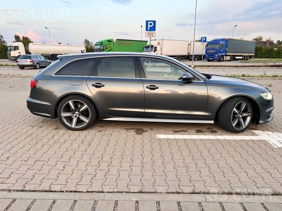 Grey Audi A6 2015 in Daugavpils, with an engine capacity of 2.00 L and mileage of 211 thousand km for 13500 €, photo 5 on AUTOMOTO.COM.LV