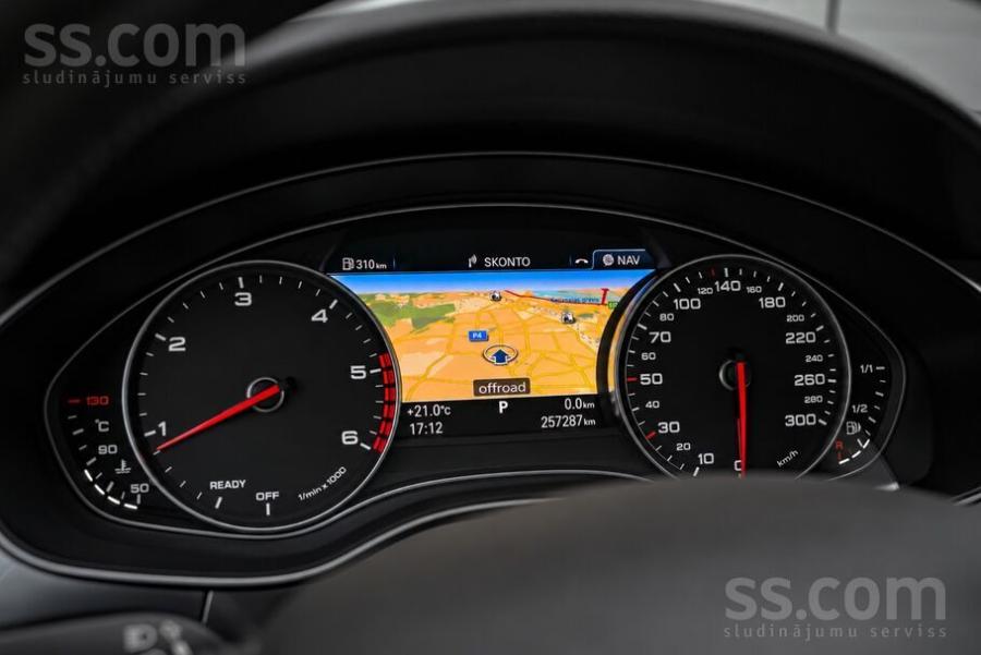 Grey Audi A6 2015 in Riga, with an engine capacity of 2.00 L and mileage of 257 thousand km for 12500 €, photo 27 on AUTOMOTO.COM.LV