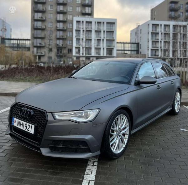 Grey Audi A6 2016 in Vilnius, with an engine capacity of 2.97 L and mileage of 254 thousand km for 13500 €, photo 1 on AUTOMOTO.COM.LV